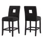 Keyhole Counter Height High Back Stools (Set of 2) - Dark Gray Linen by ...