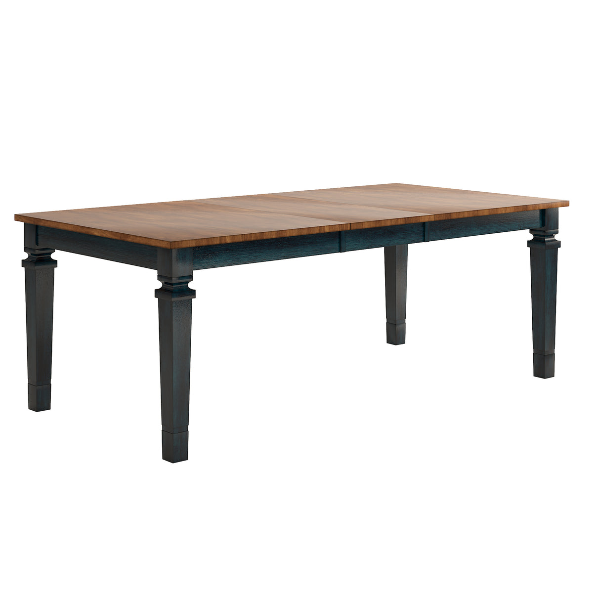 Solid Wood 64-82" Extendable Dining Table - Antique Denim by iNSPIRE Q ...