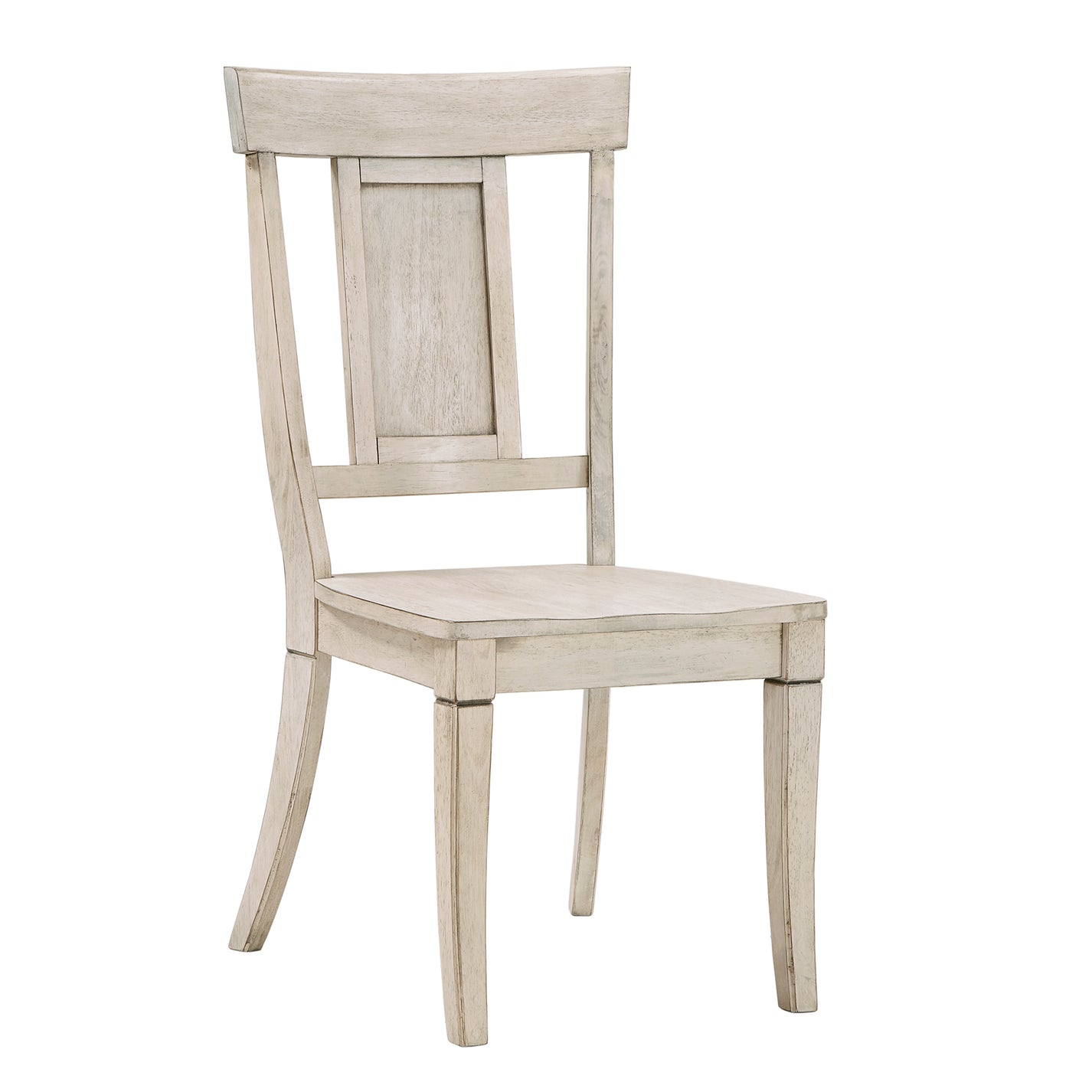 Panel Back Wood Dining Chairs (Set of 2) - Antique White Finish by ...